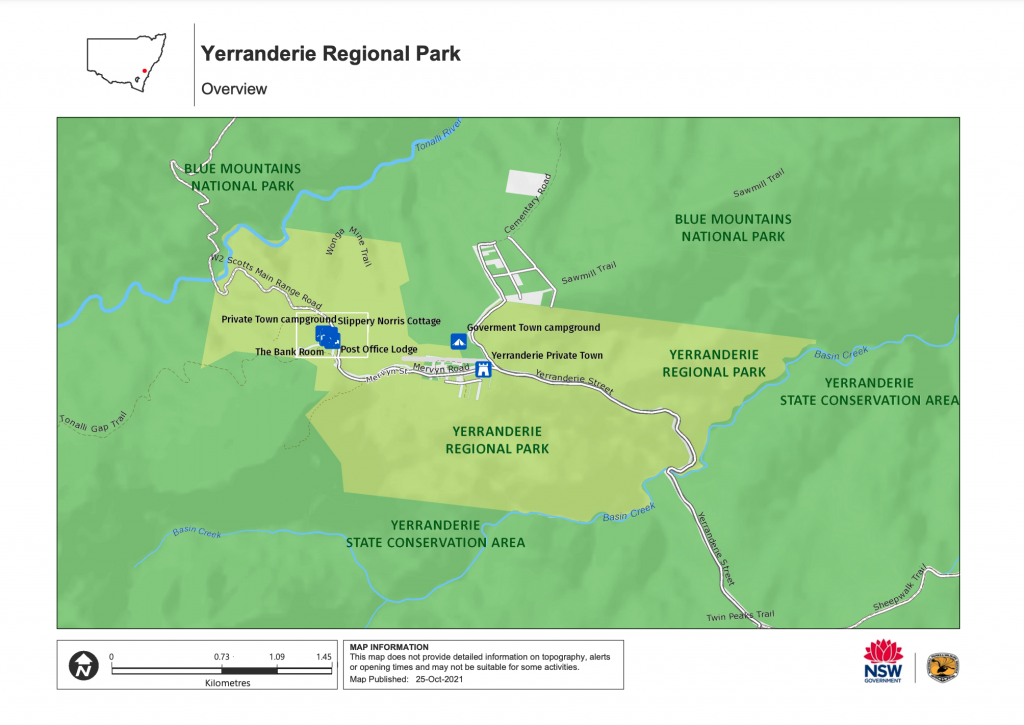 Yerranderie overview map | Ask Roz
