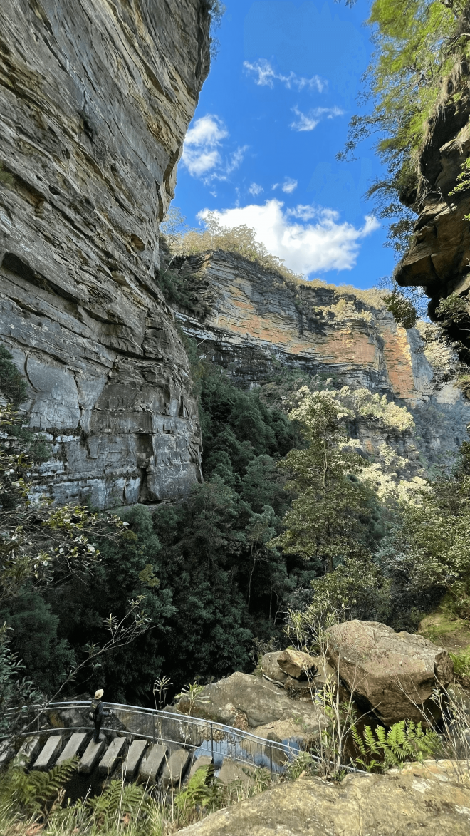 Valley of the Waters loop track via Slack Stairs Wentworth Falls